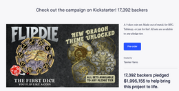 Flipdie Dice Coin - The First Dice You Flip Like a Coin – Yarro Studios